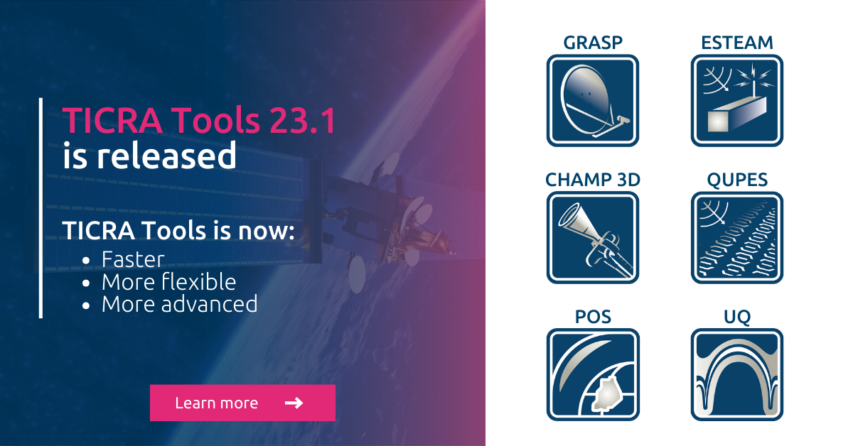 TICRA Tools 23.1 is released - TICRA